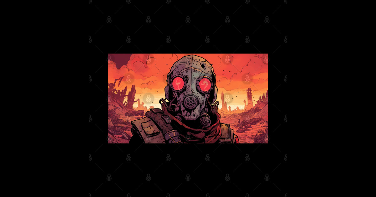Post Apocalyptic Psycho Survivor - Apocalypse - Sticker | TeePublic