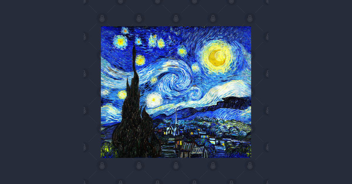 Starry Starry Night - Vincent Van Gogh - T-Shirt | TeePublic