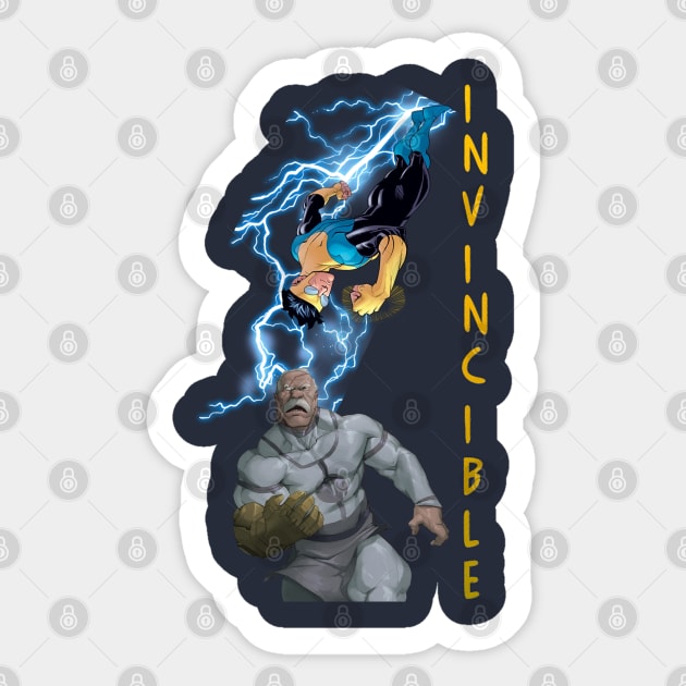Invincible vs Conquest - Invincible - Sticker | TeePublic