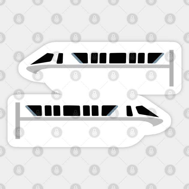 Minimal Monorail Silver - Monorail - Sticker | TeePublic