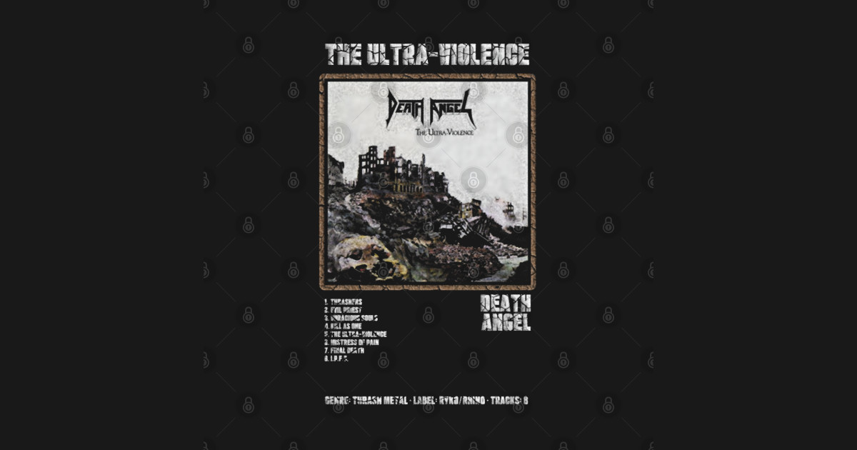 DEATH ANGEL - THE ULTRA-VIOLENCE ALBUM TRACKLIST - Death Angel - T ...