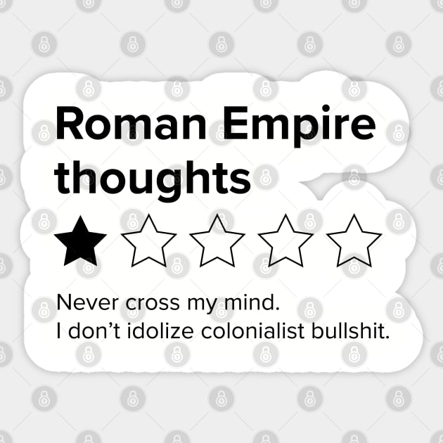 Thinking about the Roman Empire One Star - Roman Empire thoughts ...