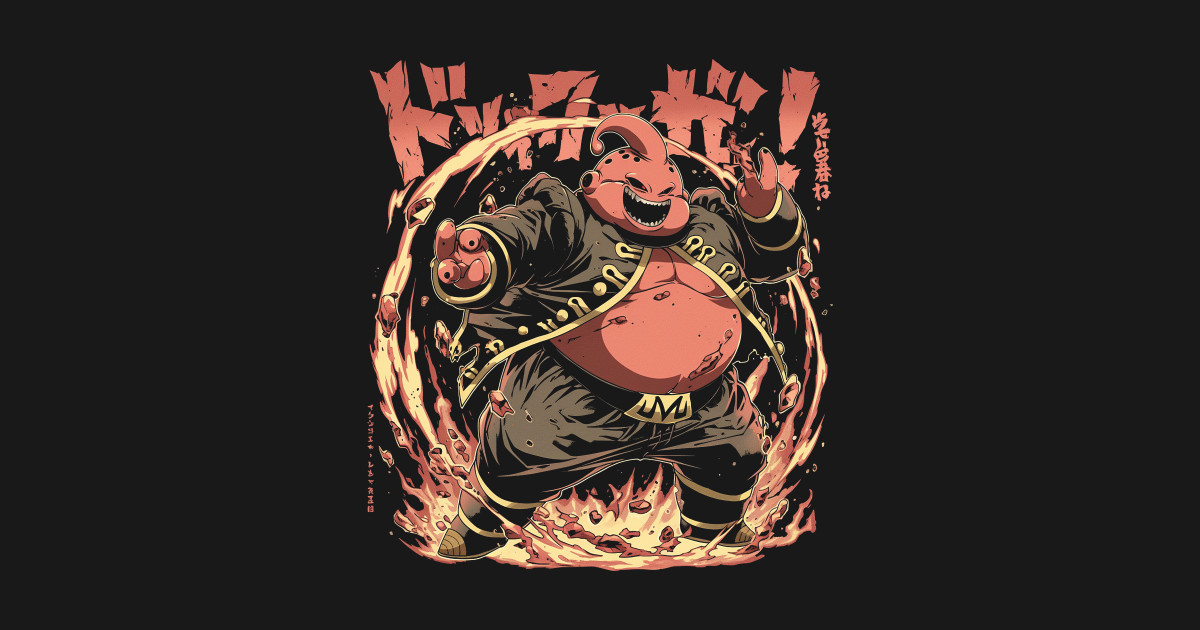 Majin Buu Power Burst Dragon Ball - Majin Buu - T-Shirt | TeePublic