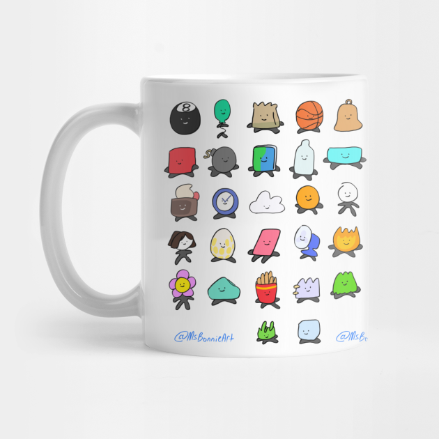 Bfdi All Contestants Pack Part 1 - Bfb - Mug | TeePublic