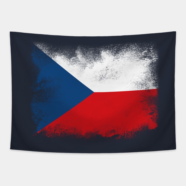 Czech flag isolated - Czech - Tapestry | TeePublic