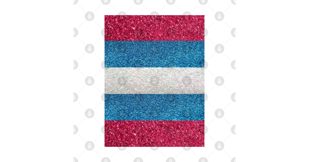 Transgender Glitter Flag - Lgbt - T-Shirt | TeePublic