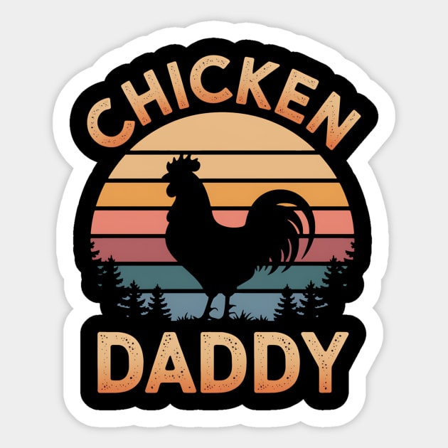 Chicken Daddy 70S Chicken Dad Fathers Day Men - Chicken Daddy 70s ...