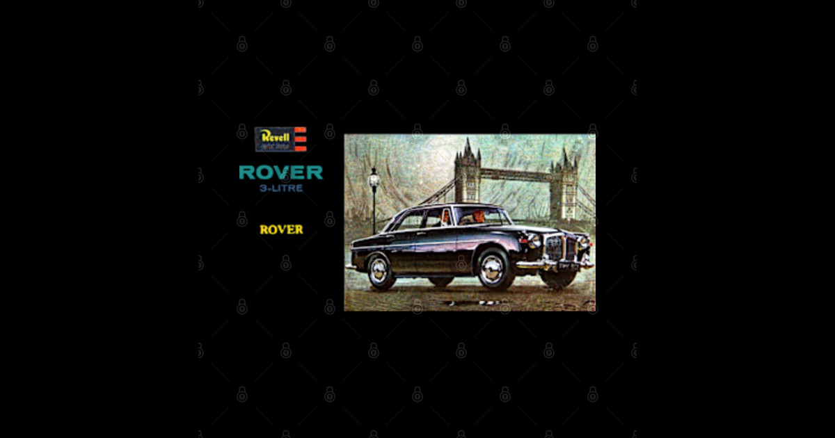ROVER 3-LITRE P5 - box art - Car - Posters and Art Prints | TeePublic