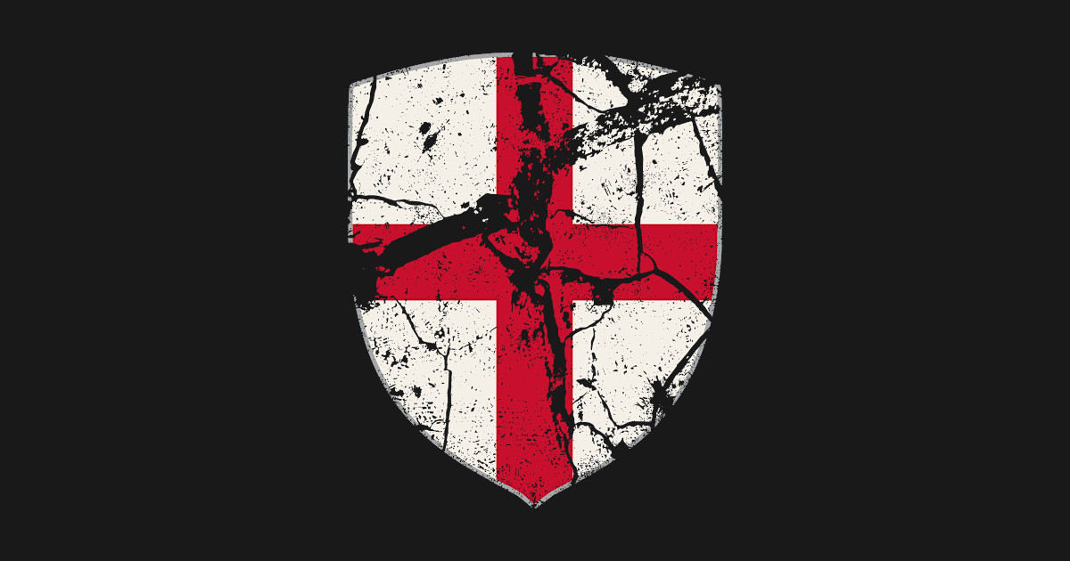 England Cross - Coat Of Arms VINTAGE - England - T-Shirt | TeePublic