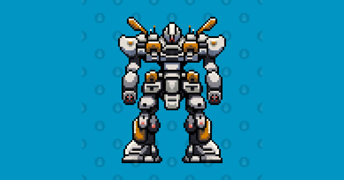 Pixel Mech - Armored Core - T-Shirt | TeePublic