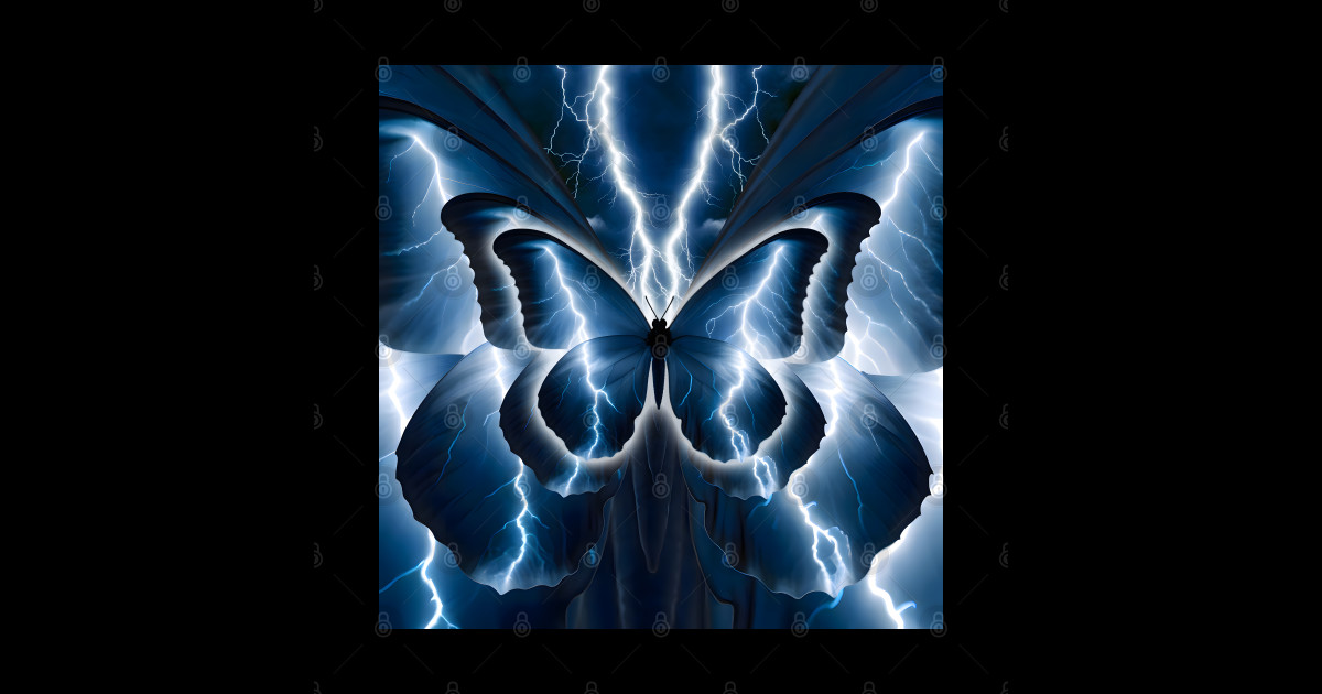Lightning Butterfly - Lightning - Sticker | TeePublic