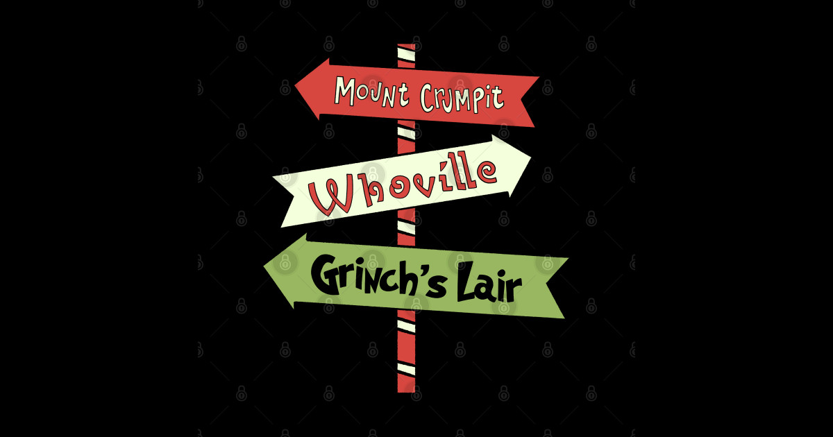 grinch's liar directions - Grinch Christmas - Sticker | TeePublic