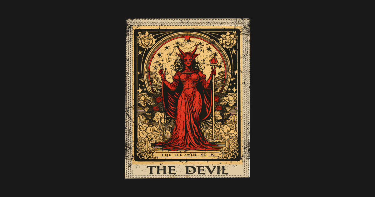 The Devil Tarot Card - Devil Tarot Card - T-Shirt | TeePublic