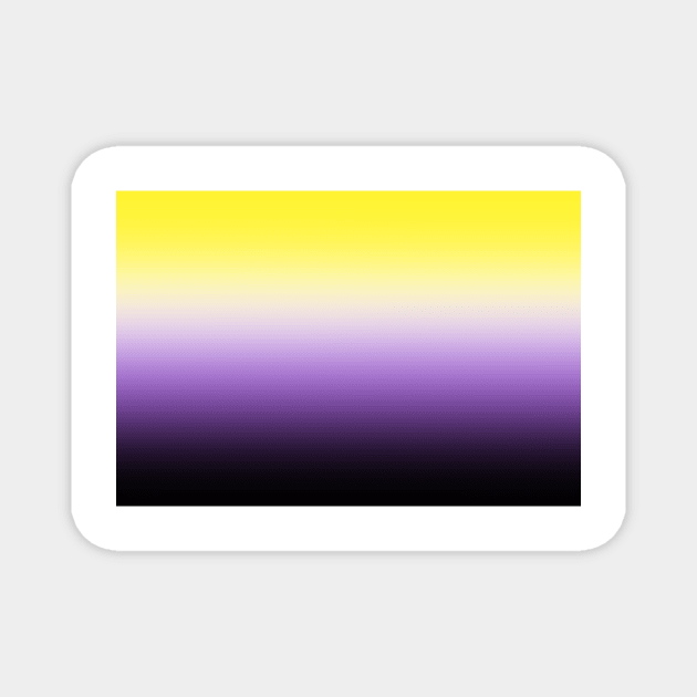 Non-Binary Pride Flag Gradient - Flag - Magnet | TeePublic
