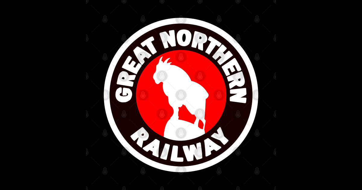 Vintage Great Northern Railway Logo - Great Northern - Sticker | TeePublic