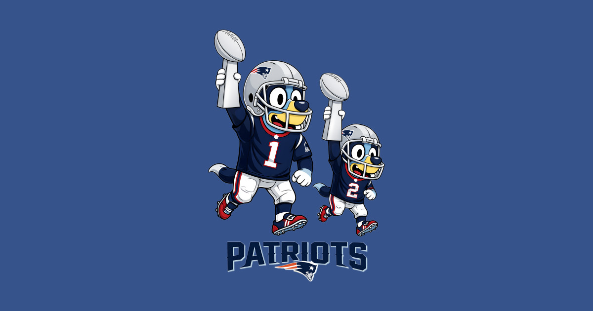 Bluey Heeler New England Patriots American The Winners Football Fans ...