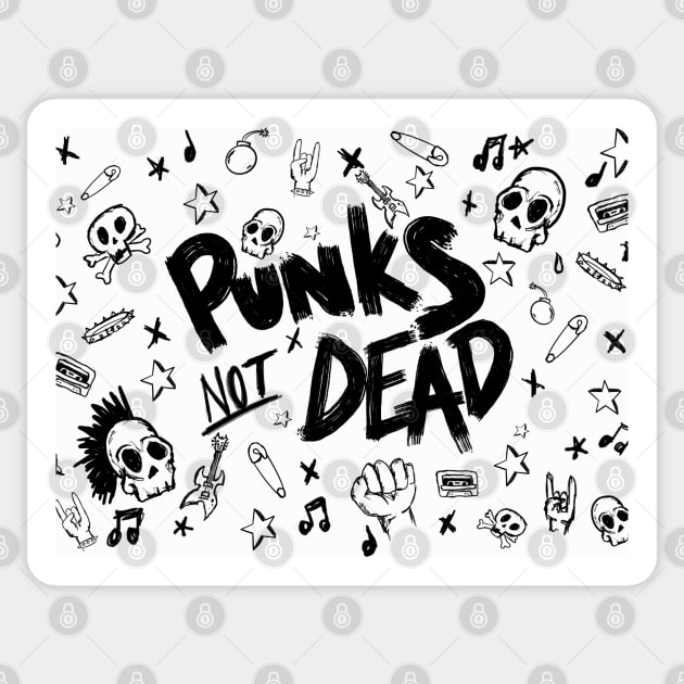 Punks not dead - Punk - Sticker | TeePublic