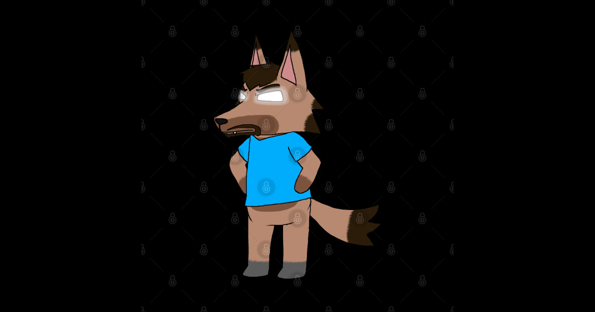 Herobrine Wolf Villager - Herobrine - Sticker | TeePublic