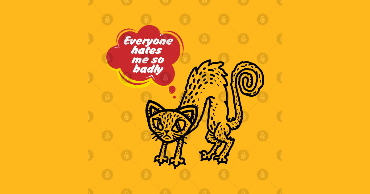 Dirty cat - Dirty Cartoons - T-Shirt | TeePublic