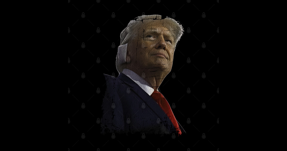 Retro trump shot 80s - Trump Shot - Sticker | TeePublic