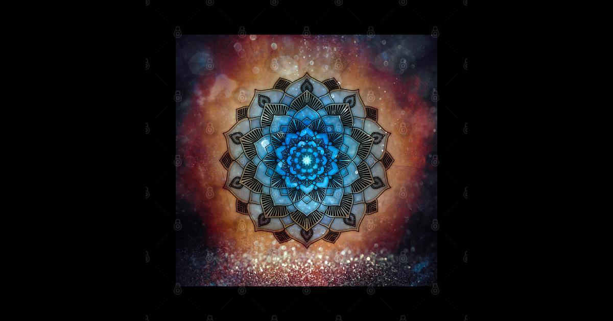 Particles mandala - Particles Mandala - Sticker | TeePublic