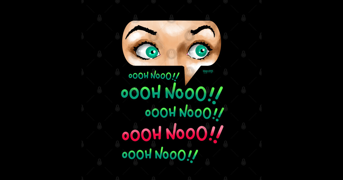 Oooh Nooo!! - Eyes - Sticker | TeePublic