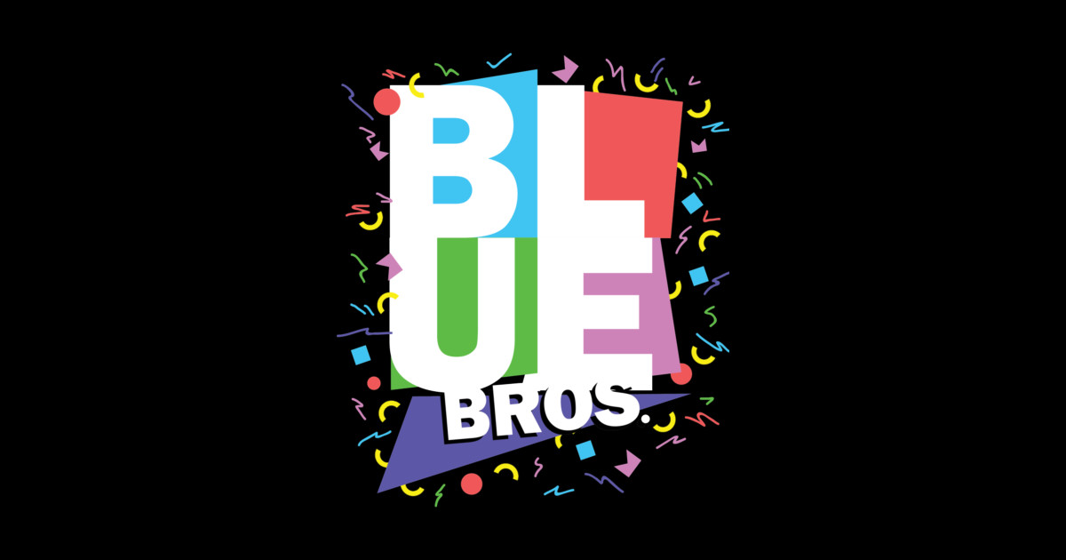 Blue Bros 80s - Blue Bros 80s - Sticker | TeePublic