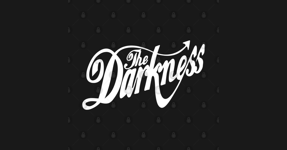The Darkness Band White Text - The Darkness - T-Shirt | TeePublic
