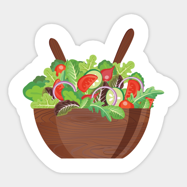 Salad Bowl - Salad - Sticker | TeePublic