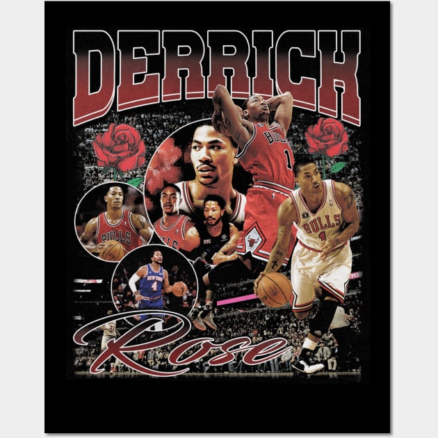 Derrick Rose Vintage Bootleg - Derrick Rose - Posters and Art Prints ...