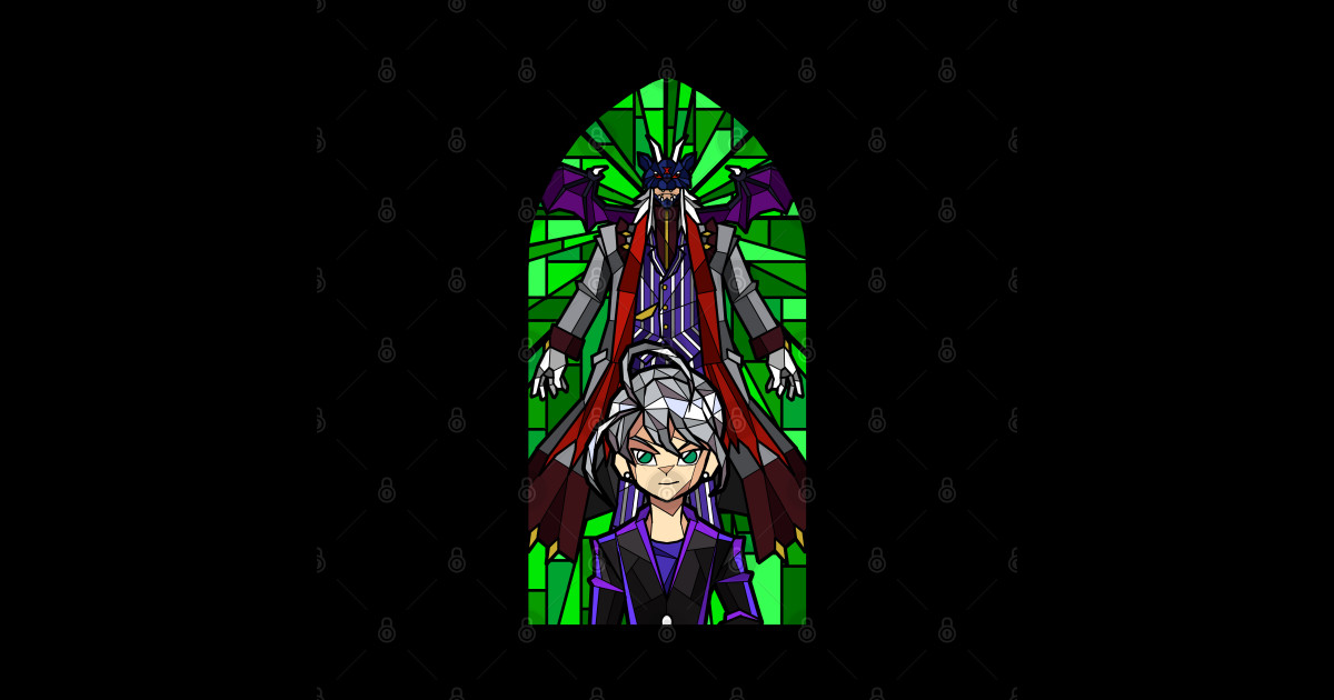 Digistained Glass Ryouma - Digimon - Sticker | TeePublic