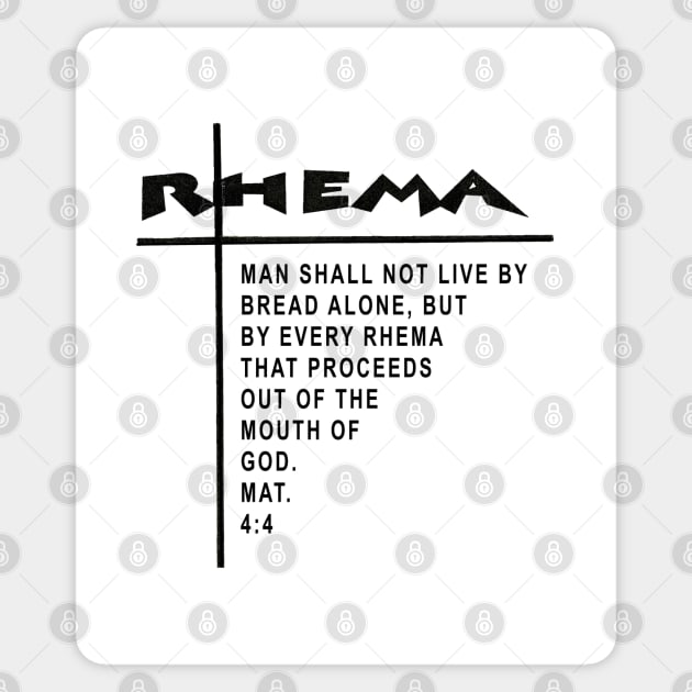 Rhema Word Of God - God Words - Sticker | TeePublic