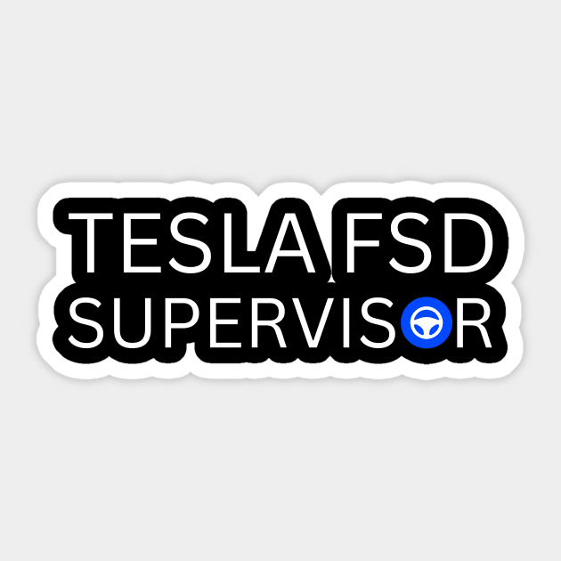Tesla FSD Autopilot Supervisor Front and Back - Tesla Fsd Autopilot ...