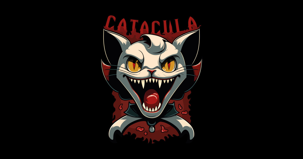 CATACULA, The Vampire Lord Cat - Cat - Sticker | TeePublic