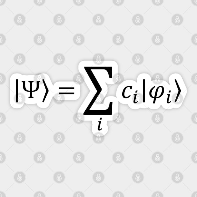 Quantum Superposition - Theoretical Physics - Sticker | TeePublic