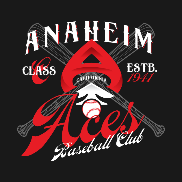 Anaheim Aces - Minor League Baseball - T-Shirt | TeePublic