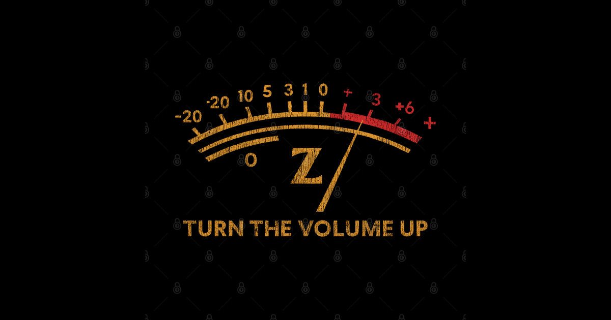 Turn the Volume Up! - Audiophile - Sticker | TeePublic