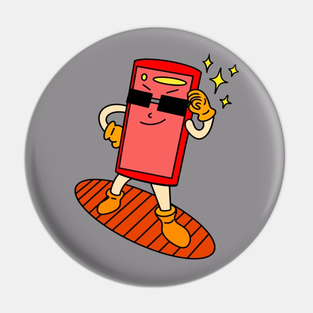 Cool cartoon pose - Cartoon Style - Pin | TeePublic
