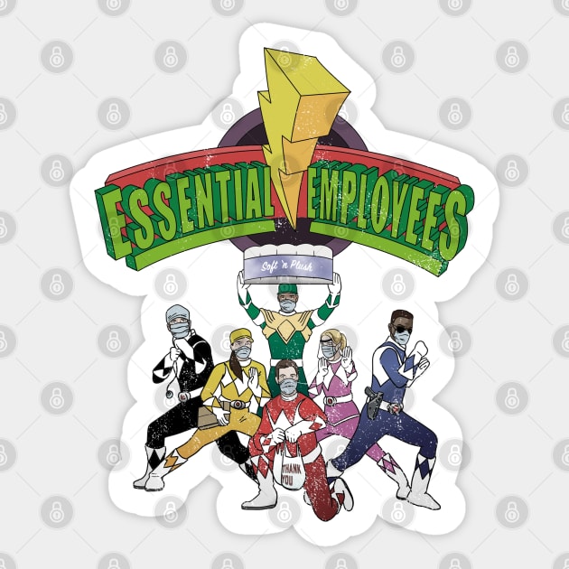 Essential Employees Retro - Essential Worker - Sticker | TeePublic