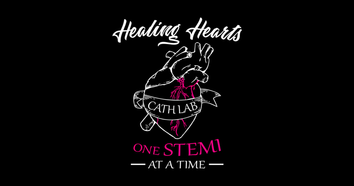 Cath Lab Nurse Stemi Cardiac Care Healing He - Cath Lab Nurse - Sticker ...