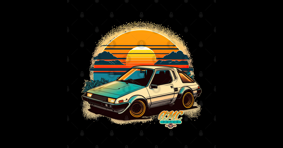 AMC Pacer Very Little Muscle Car - Amc Pacer - Sticker | TeePublic