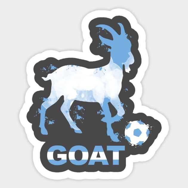 Cabra con la bandera Argentina y balón de futbol - Argentina Football ...