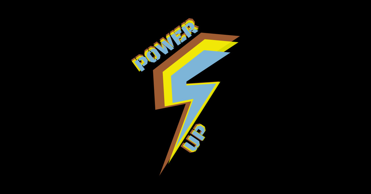 Power Up - Gamer - Sticker | TeePublic