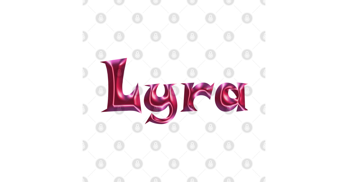Lyra Name Design – Satin Pink Glossy Font, Cute Shiny Lettering ...
