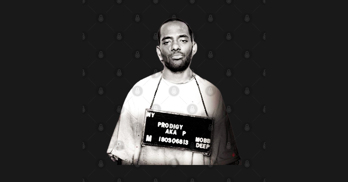 Vintage Mugshot Prodigy - Rapper - T-Shirt | TeePublic