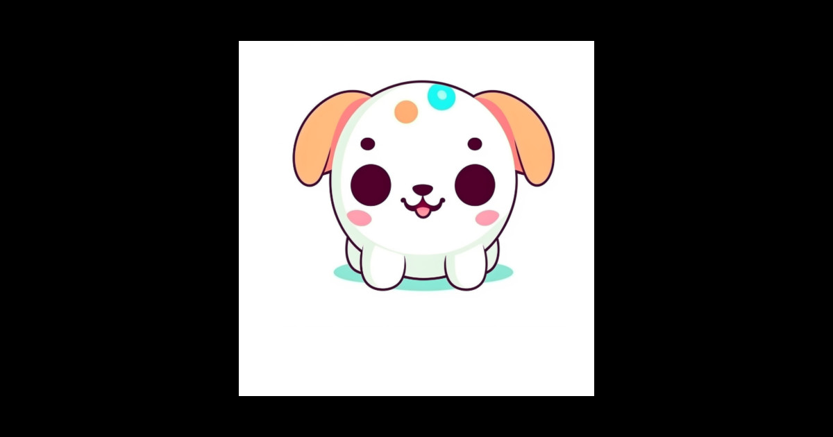 Perrito tierno - Desing Art - Sticker | TeePublic