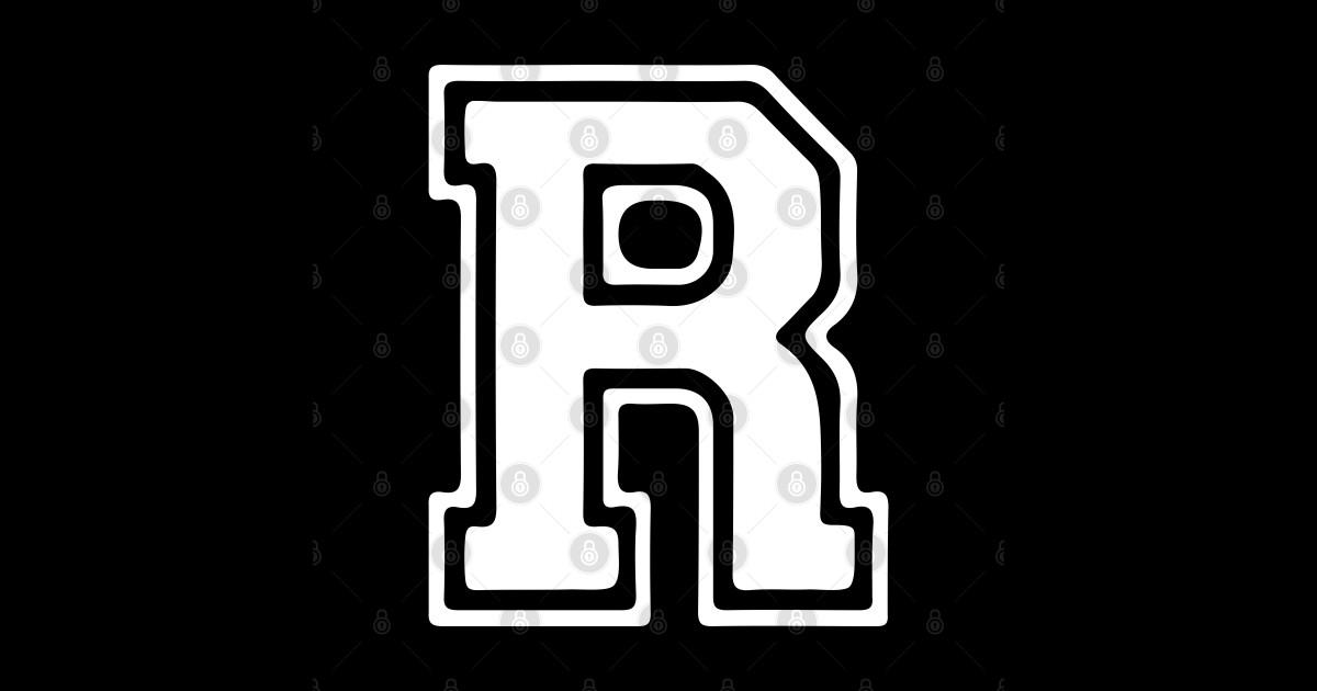 Letter R - Letter R - Sticker | TeePublic