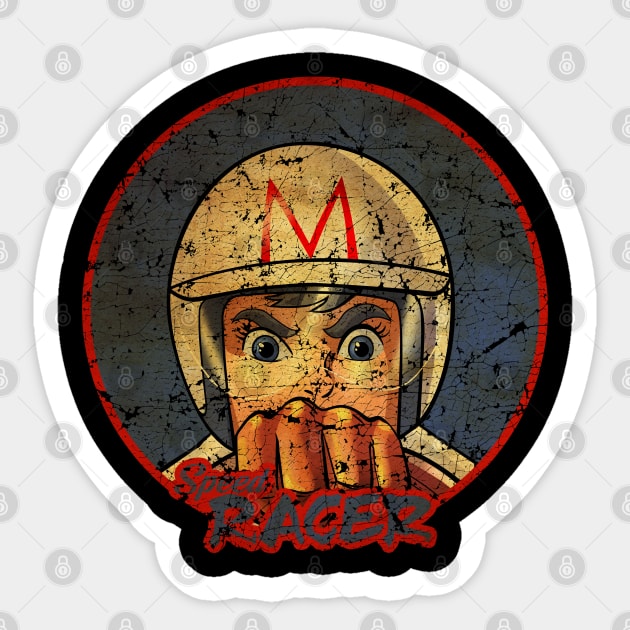 Vintage Speed Racer Blue - Speed Racer - Sticker | TeePublic