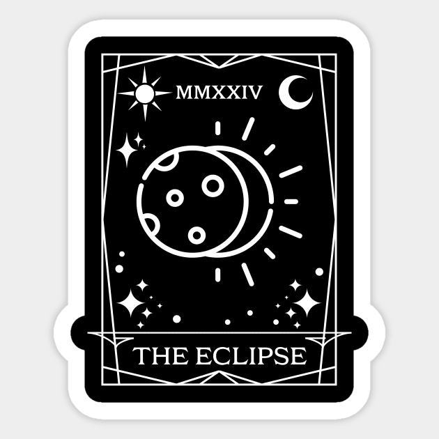 Solar Eclipse Tarot Card - Eclipse - Sticker | TeePublic