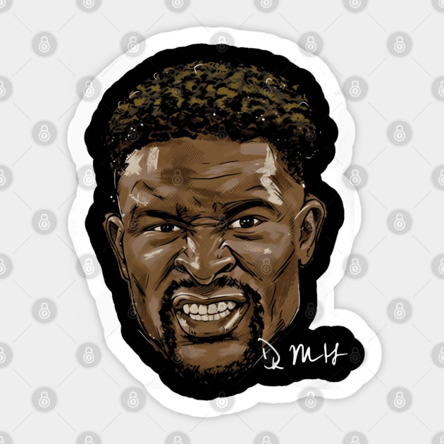 DK Metcalf Pittsburgh Portrait - Dk Metcalf - Sticker | TeePublic